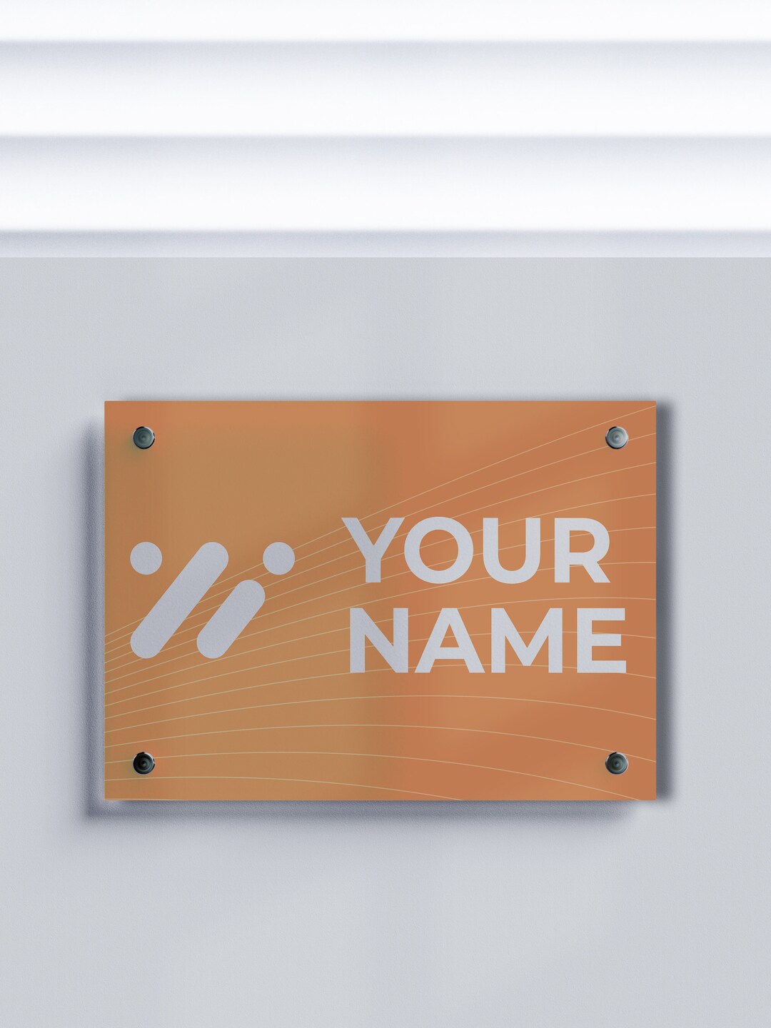 Custom ACM Business Logo Sign - Office Door Decor Modern Design ...