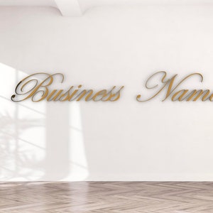 Custom Mirror Gold Sign, Wall Letters Personalized ACM Wall Letters ...