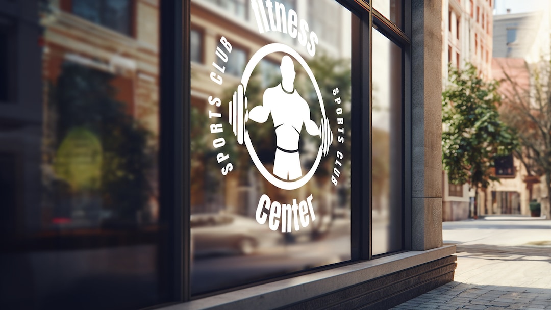 Fitness - Vinyl Window Decal, Standard / Custom Sizes, PEEL AND STICK ...