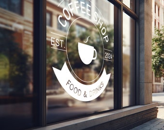 Restaurant Vinyl Window Decal, Standard / Custom Sizes, PEEL AND STICK ...