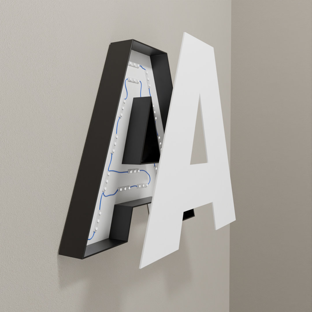 Custom 3D Channel Letters LED Backlit, Personalized Storefront & Indoor ...