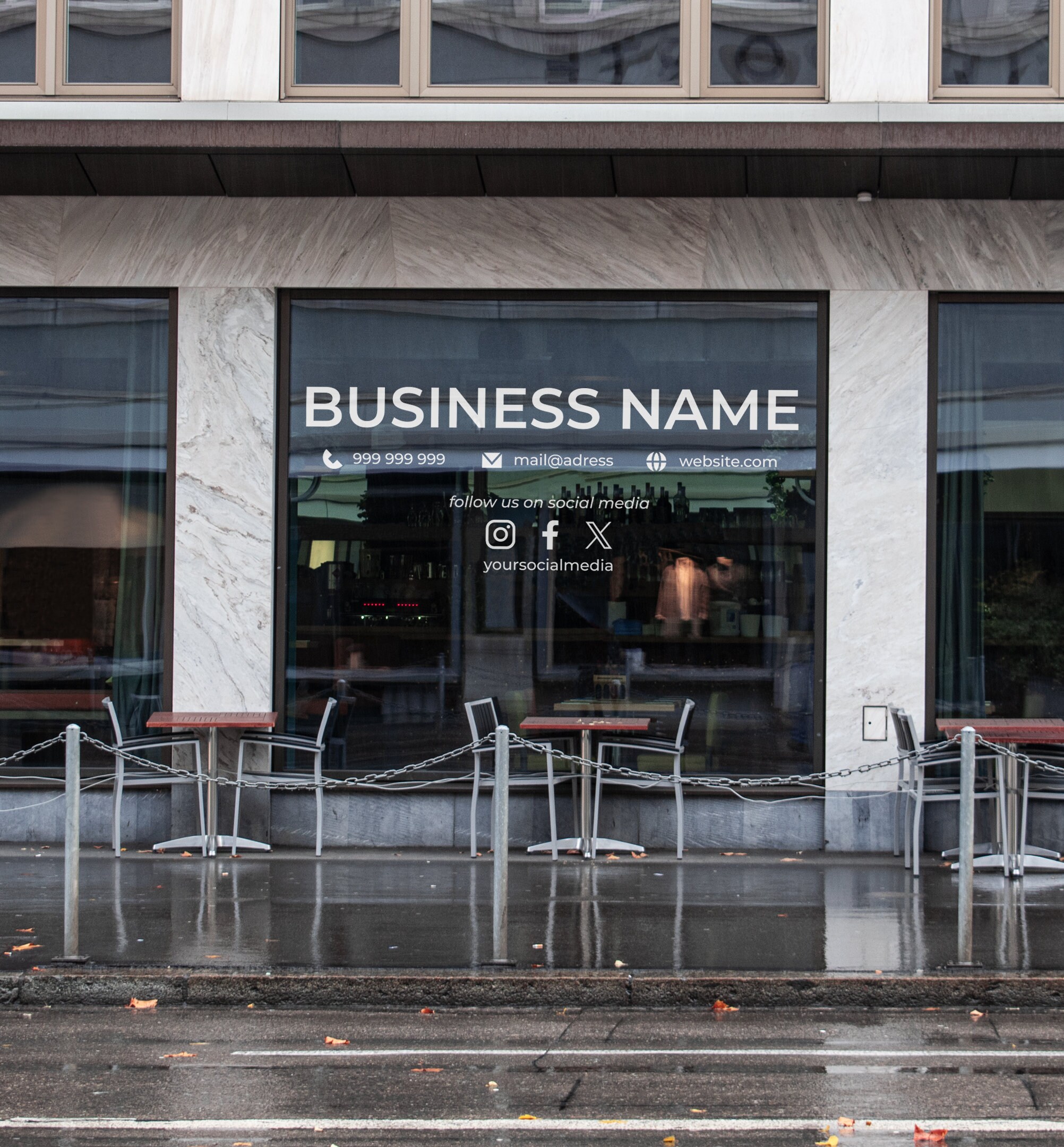 Vinyl Window Decal, Standard / Custom Sizes, PEEL AND STICK, Window ...