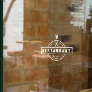Restaurant - Vinyl Window Decal, Standard / Custom Sizes, PEEL AND ...