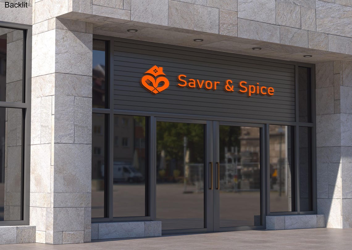 Restaurant Cafe Custom 3D Channel Letters, LED Front Lit, Backlit ...
