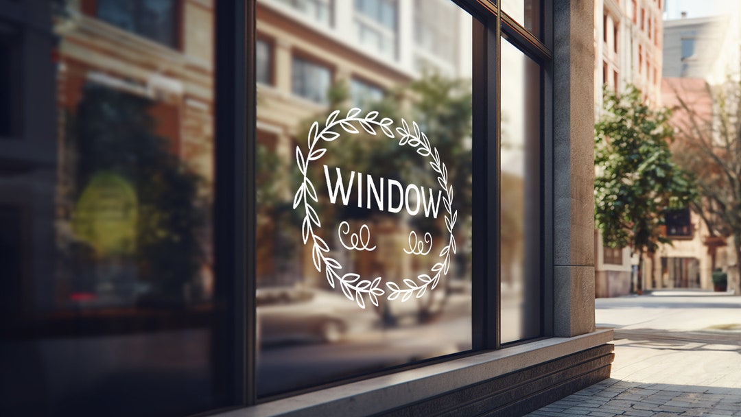 Vinyl Window Decal, Standard / Custom Sizes, PEEL AND STICK, Window ...