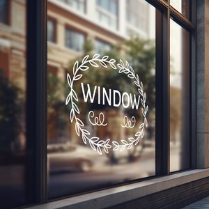 Vinyl Window Decal, Standard / Custom Sizes, PEEL AND STICK, Window ...