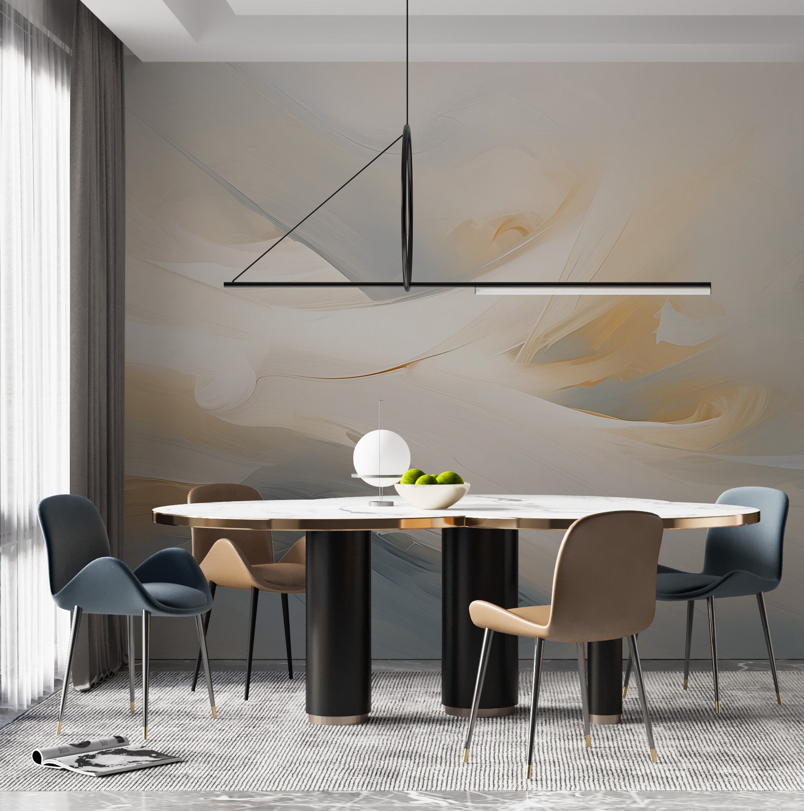 Removable Wallpaper, Custom Wall Size, Wall Decor, Peel & Stick Wall ...