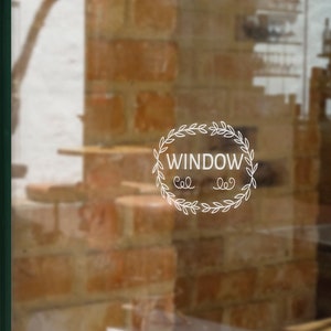 Vinyl Window Decal, Standard / Custom Sizes, PEEL AND STICK, Window ...
