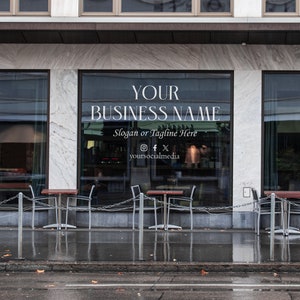 Vinyl Window Decal, Standard / Custom Sizes, PEEL AND STICK, Window ...