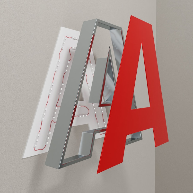 Custom 3D Channel Letters - LED Front-lit, Personalized Storefront ...