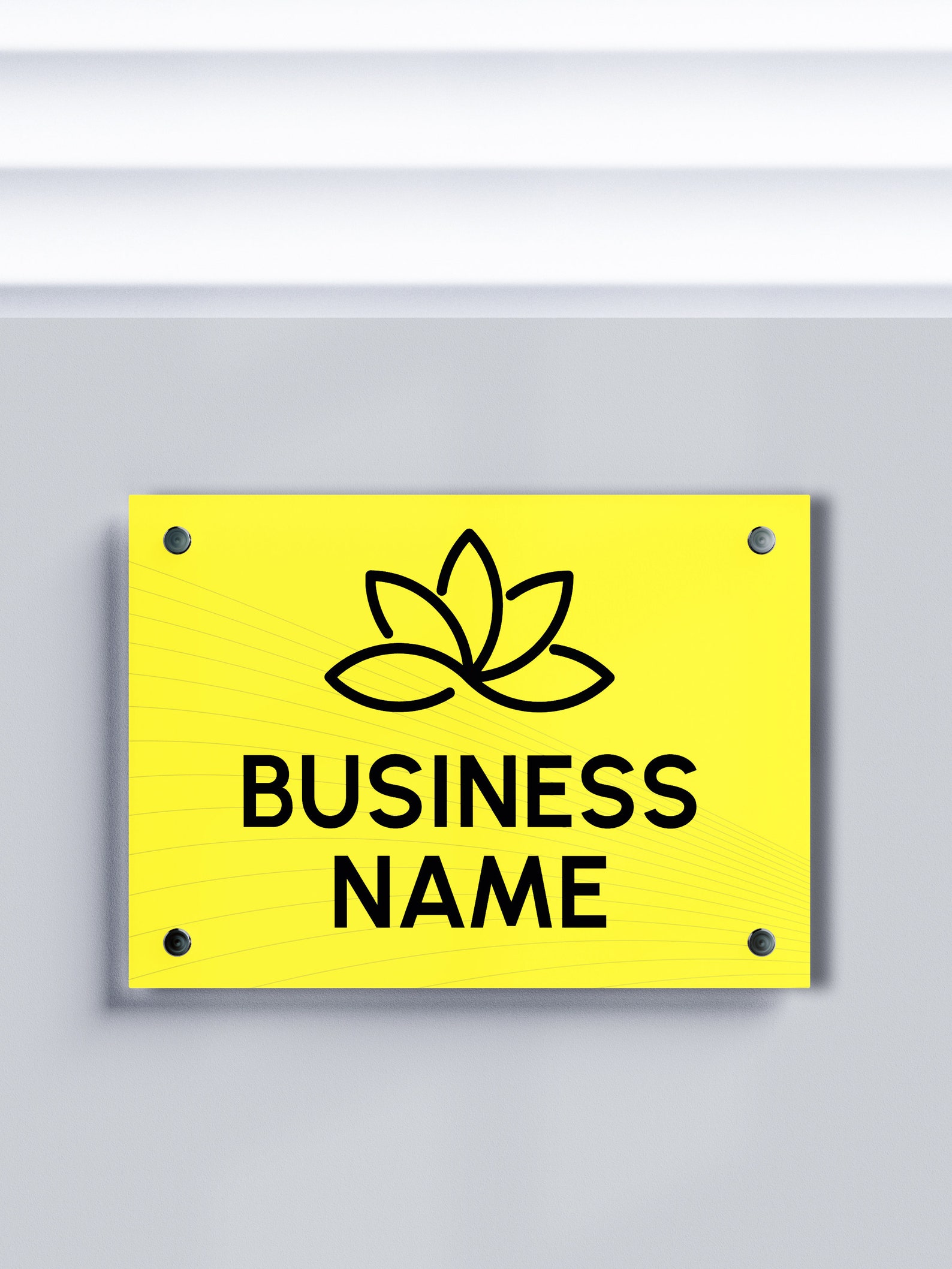 Custom ACM Business Logo Sign Office Door Decor Modern Design Corporate ...