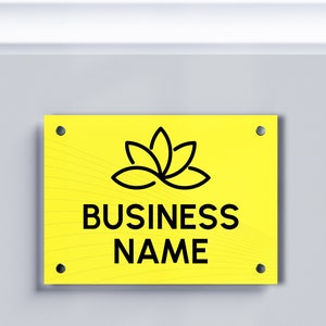 Custom ACM Business Logo Sign - Office Door Decor Modern Design ...