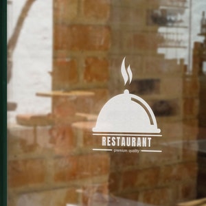 Restaurant - Vinyl Window Decal, Standard / Custom Sizes, PEEL AND ...