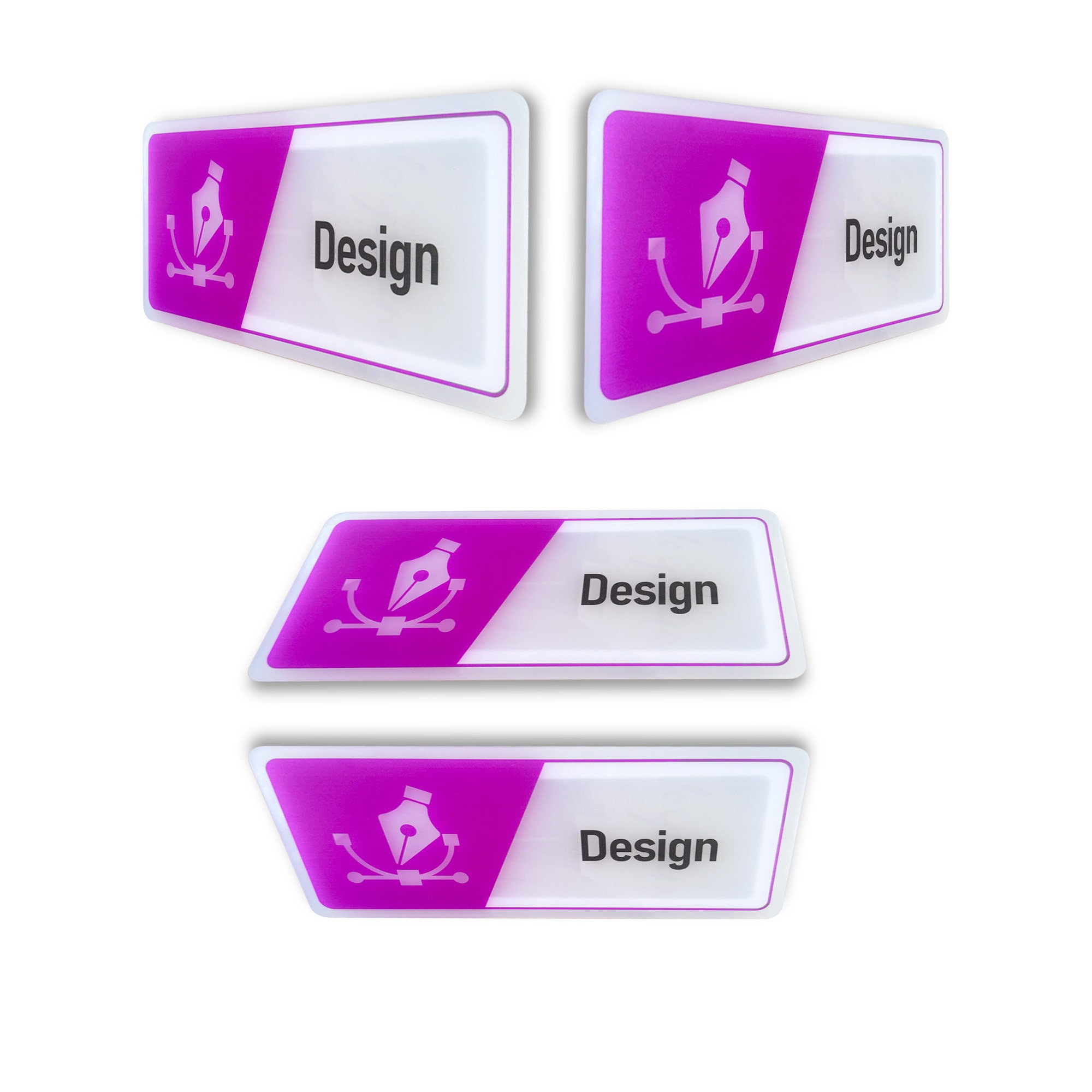 Acrylic Office Door Sign - Personalized Custom Room Nameplate - Modern ...