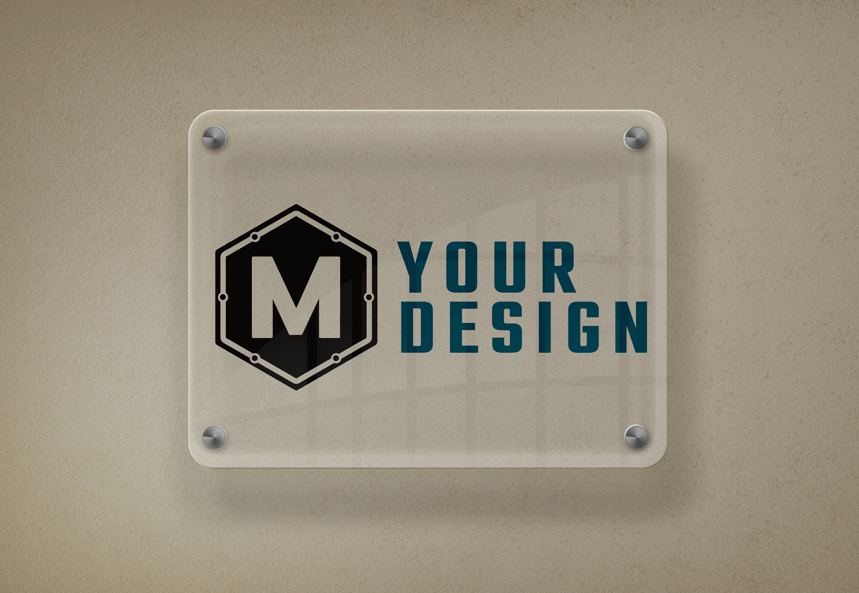 Custom Acrylic Business Logo Sign Office Door Decor Clear Frosted ...