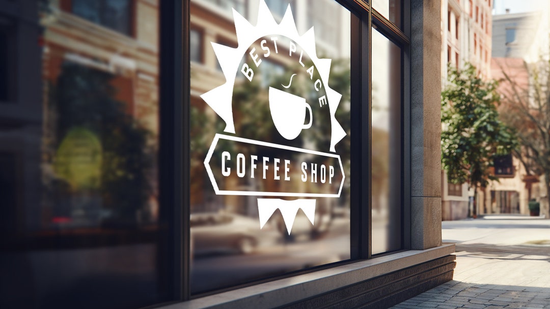 Coffee Shop - Vinyl Window Decal, Standard / Custom Sizes, PEEL AND ...