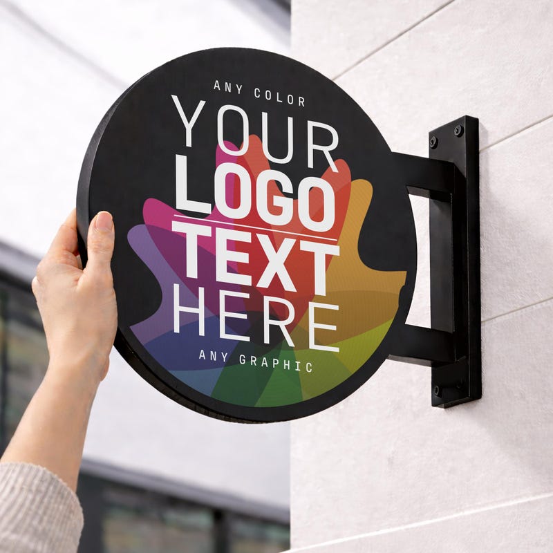 Outdoor Circle Signage - Etsy