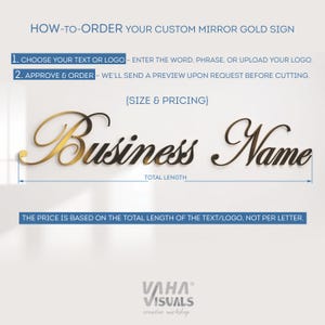 Custom Chrome Gold ACM Letters – Personalized Luxury Wall Decor Signage ...
