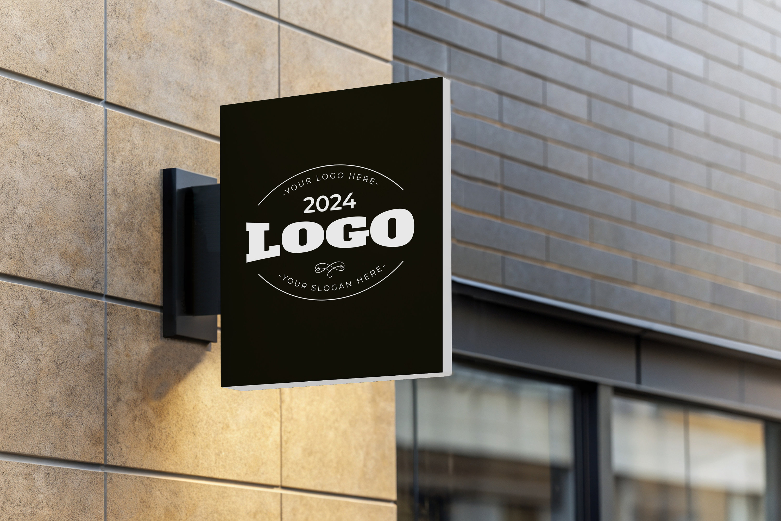 Book Store Custom Black Square Sign, Personalized Logo Printed Square ...