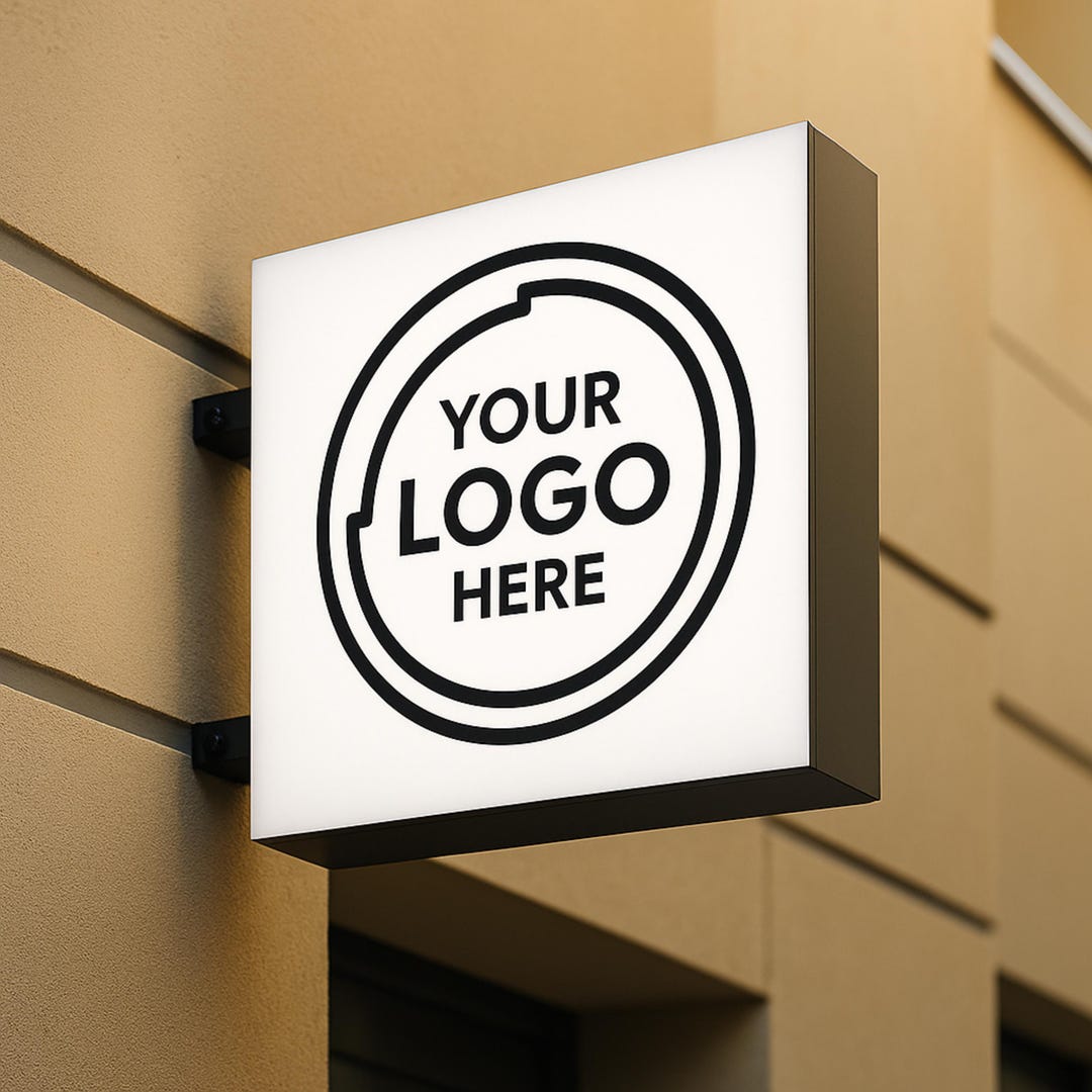 Custom Illuminated Blade Sign – LED Double Sided Storefront Sign ...