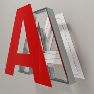 Custom 3D Channel Letters - LED Front-lit, Personalized Storefront ...