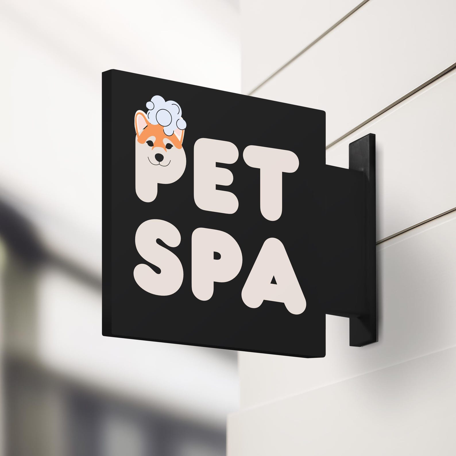 Double-sided Pet Spa Blade Sign: Custom Grooming Salon Decor - Etsy