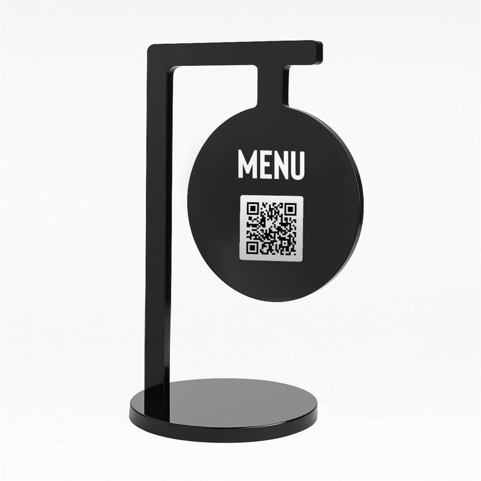 Custom Acrylic Tabletop Sign: QR Code, Logo, Order Here - Etsy