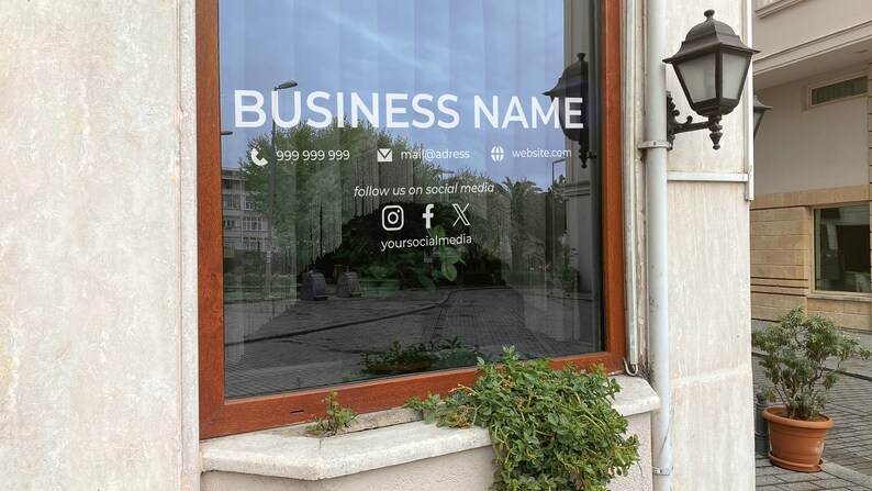 Vinyl Window Decal, Standard / Custom Sizes, PEEL AND STICK, Window ...