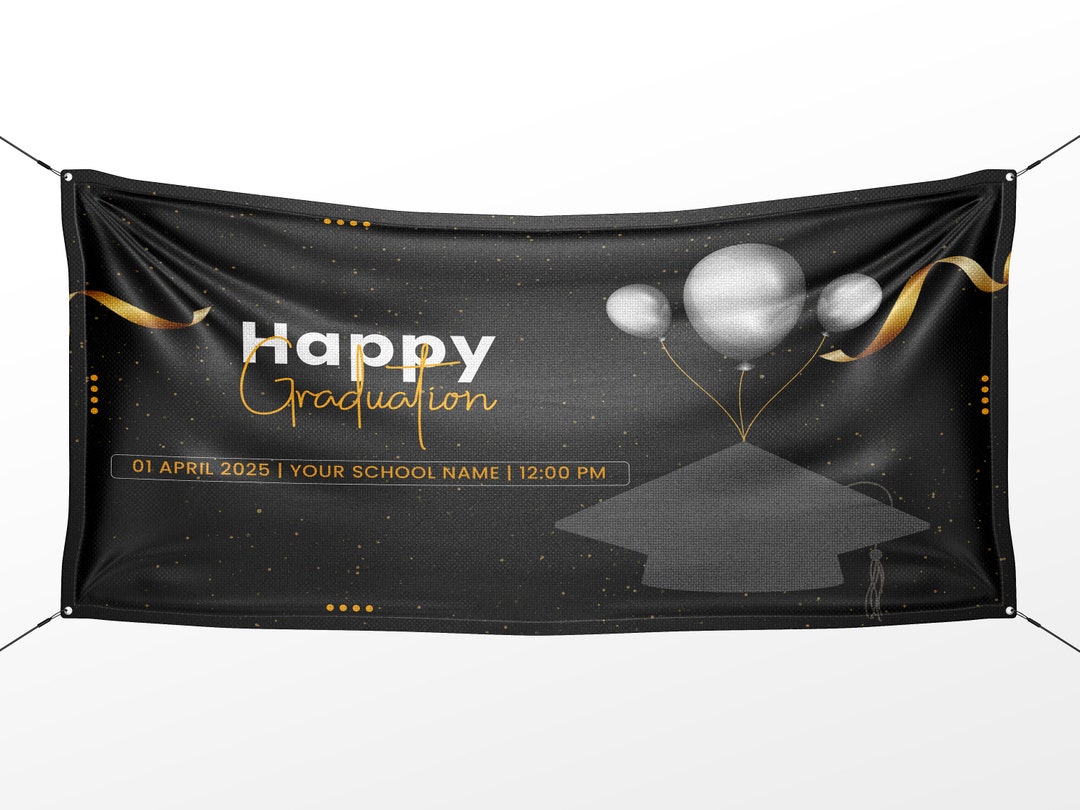 Custom Graduation Banner - Personalized Vinyl Banner for Graduation ...