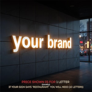 Custom Front-lit Channel Letter Sign – Personalized LED Business Logo ...