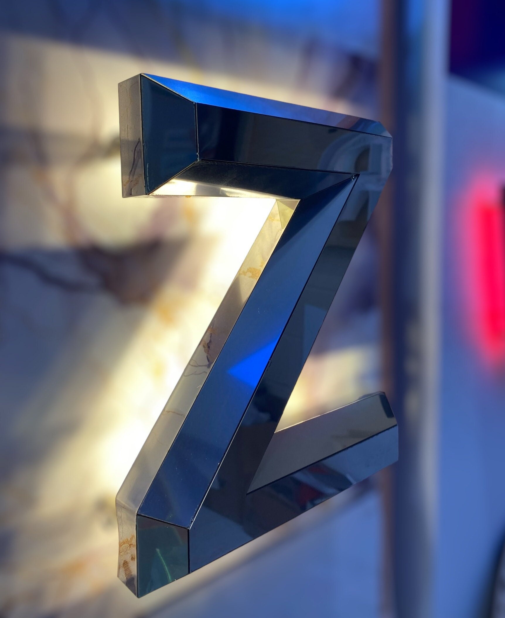 Custom 3D Led Lit Channel Letters, Acrylic Face & Halo Lit Channel ...