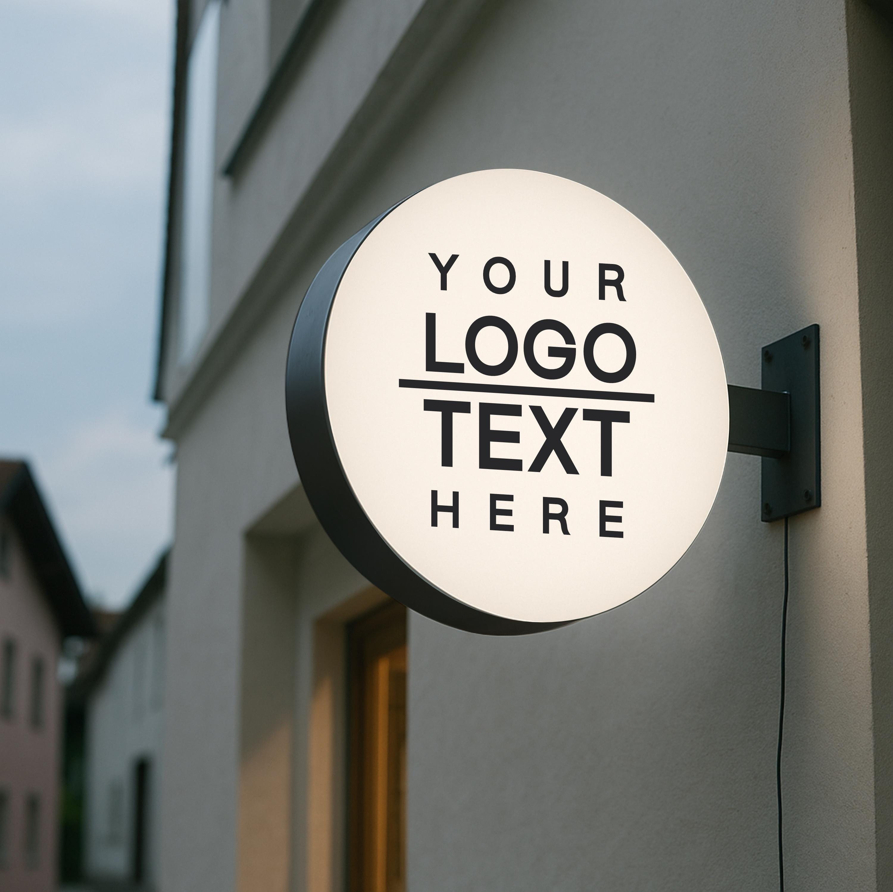 Custom Illuminated Storefront Sign – LED Double Sided Sign ...