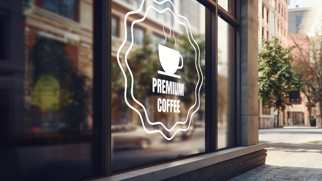 Coffee Shop - Vinyl Window Decal, Standard / Custom Sizes, PEEL AND ...