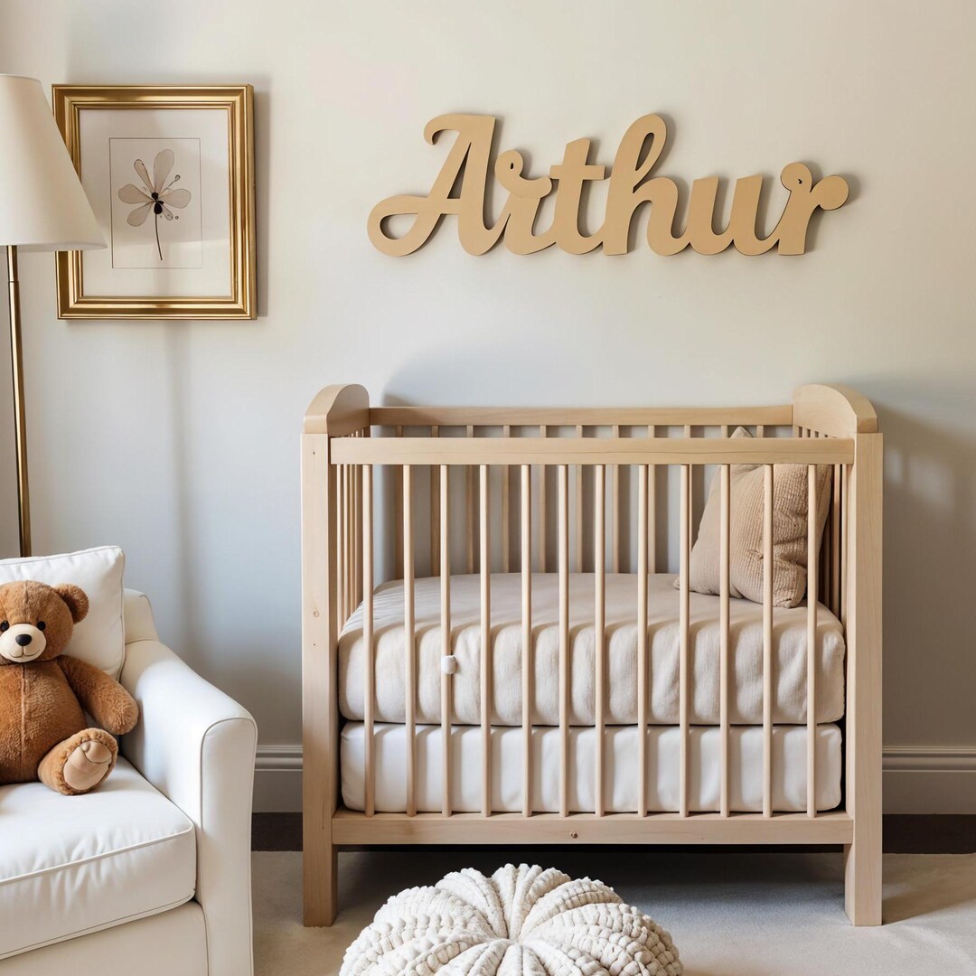 Custom Wooden Name Sign – Personalized Wood Letters for Nursery, Kids ...