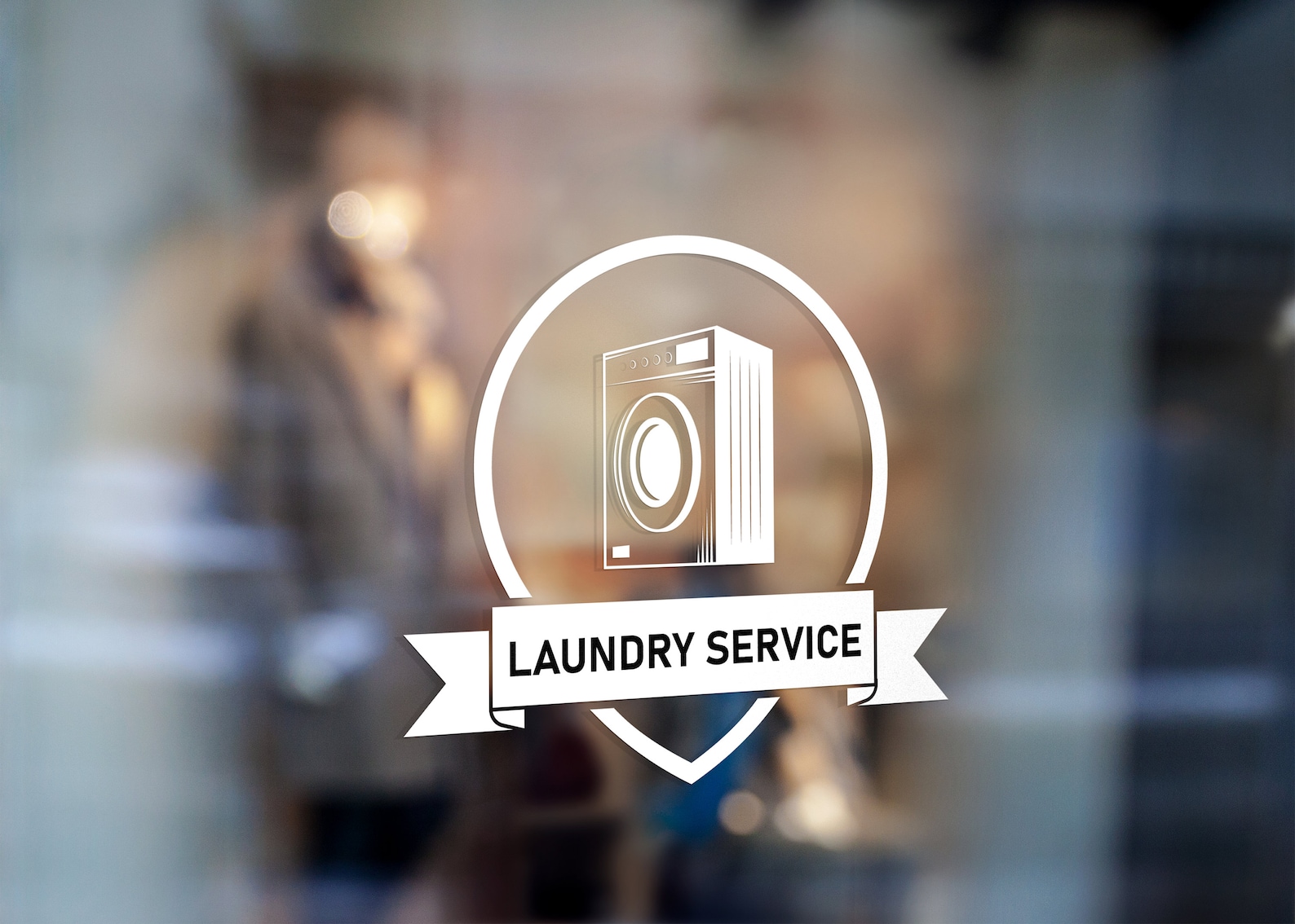 Laundromat - Vinyl Window Decal, Standard / Custom Sizes, PEEL AND ...