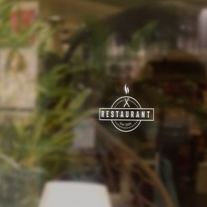 Restaurant - Vinyl Window Decal, Standard / Custom Sizes, PEEL AND ...