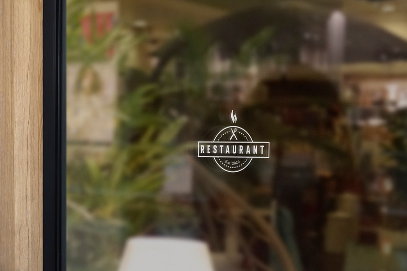 Restaurant - Vinyl Window Decal, Standard / Custom Sizes, PEEL AND ...