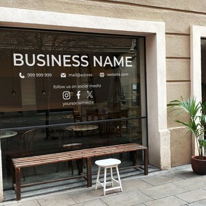 Vinyl Window Decal, Standard / Custom Sizes, PEEL AND STICK, Window ...