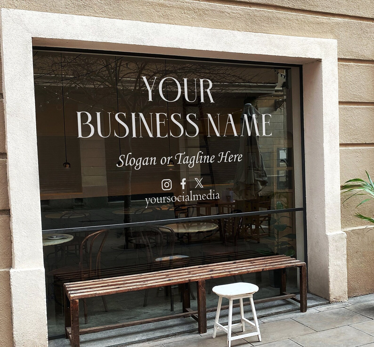 Vinyl Window Decal, Standard / Custom Sizes, PEEL AND STICK, Window ...