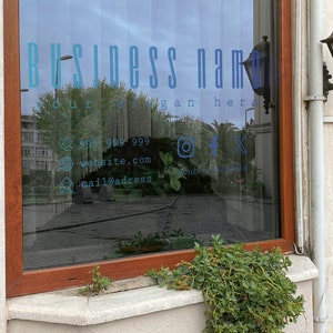Vinyl Window Decal, Standard / Custom Sizes, PEEL AND STICK, Window ...