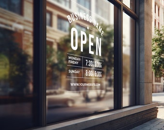 Restaurant Vinyl Window Decal, Standard / Custom Sizes, PEEL AND STICK ...