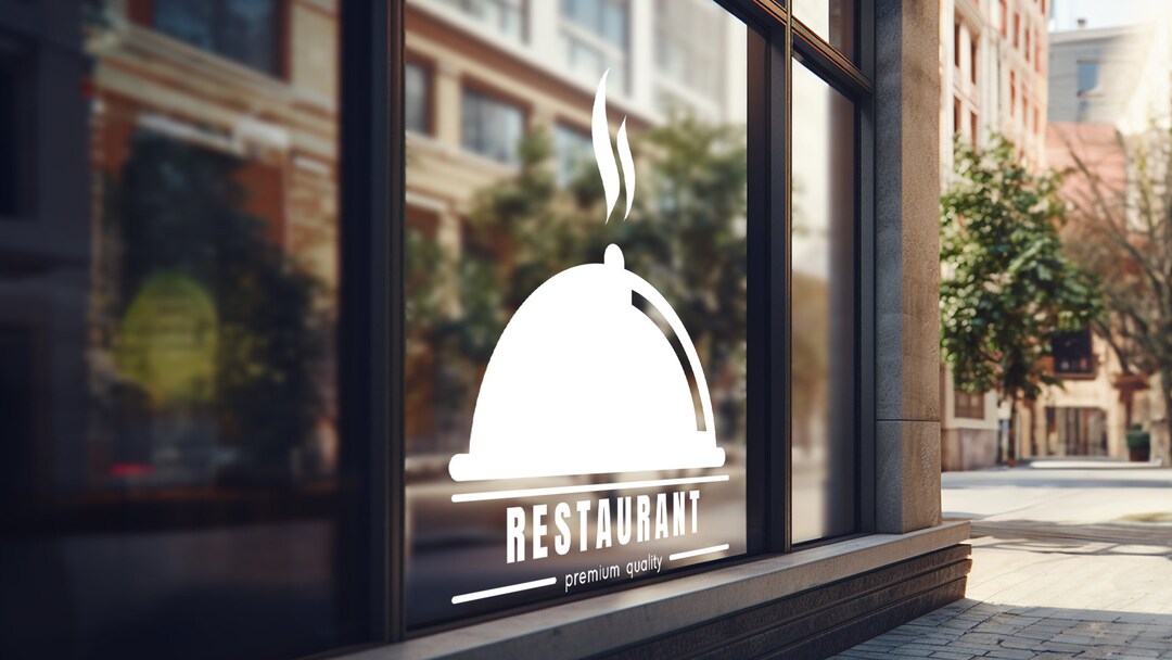 Restaurant - Vinyl Window Decal, Standard / Custom Sizes, PEEL AND ...