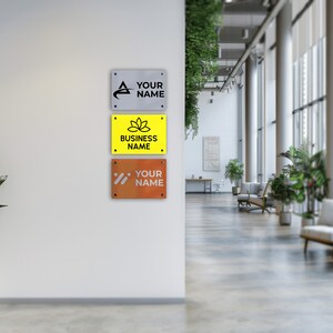 Custom ACM Business Logo Sign - Office Door Decor Modern Design ...