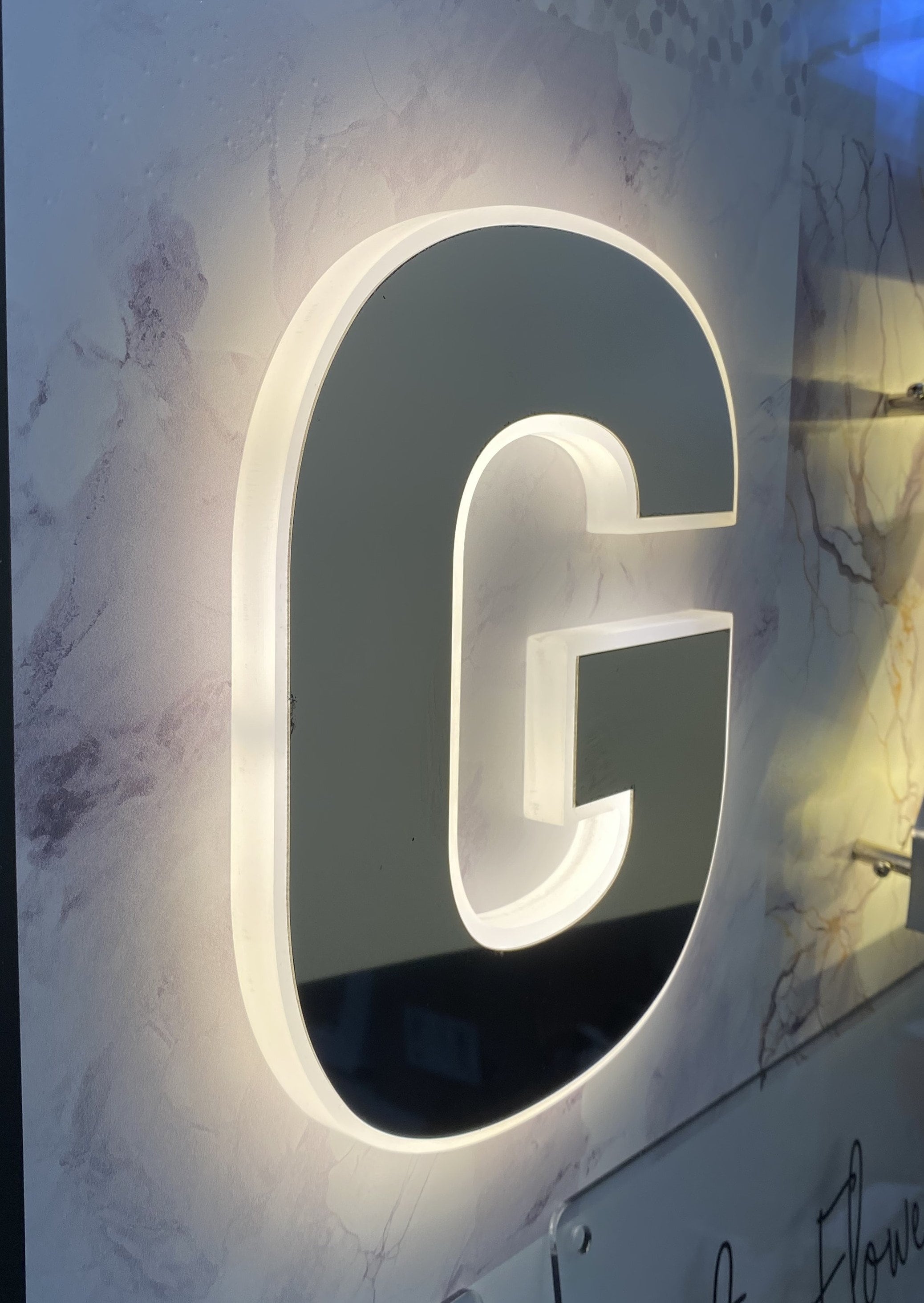 Custom 3D Led Lit Channel Letters, Acrylic Face & Halo Lit Channel ...