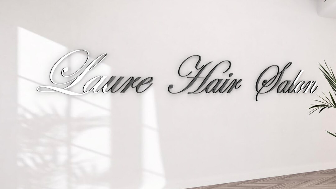 Custom Mirror Sign, Silver Wall Letters Personalized ACM Wall Letters ...