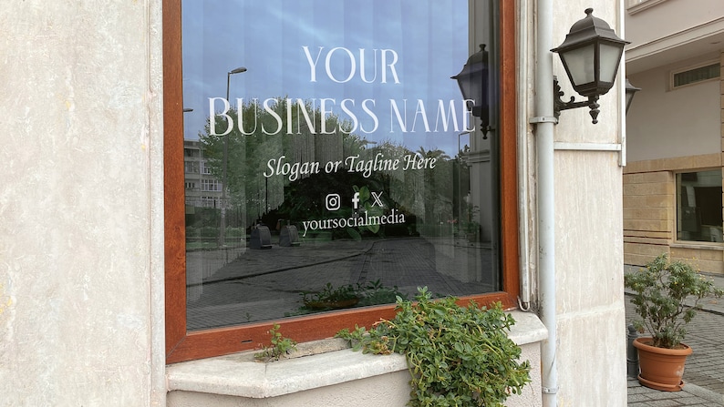 Vinyl Window Decal, Standard / Custom Sizes, PEEL AND STICK, Window ...