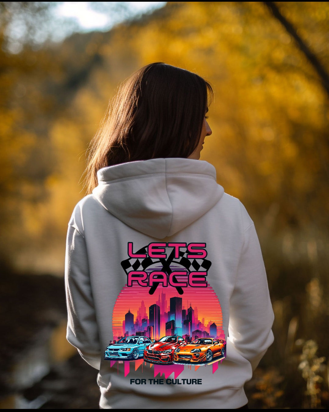 Retro Car Scene Hoodie Hoodie Aesthetic JDM Hoodie Custom Design Car ...