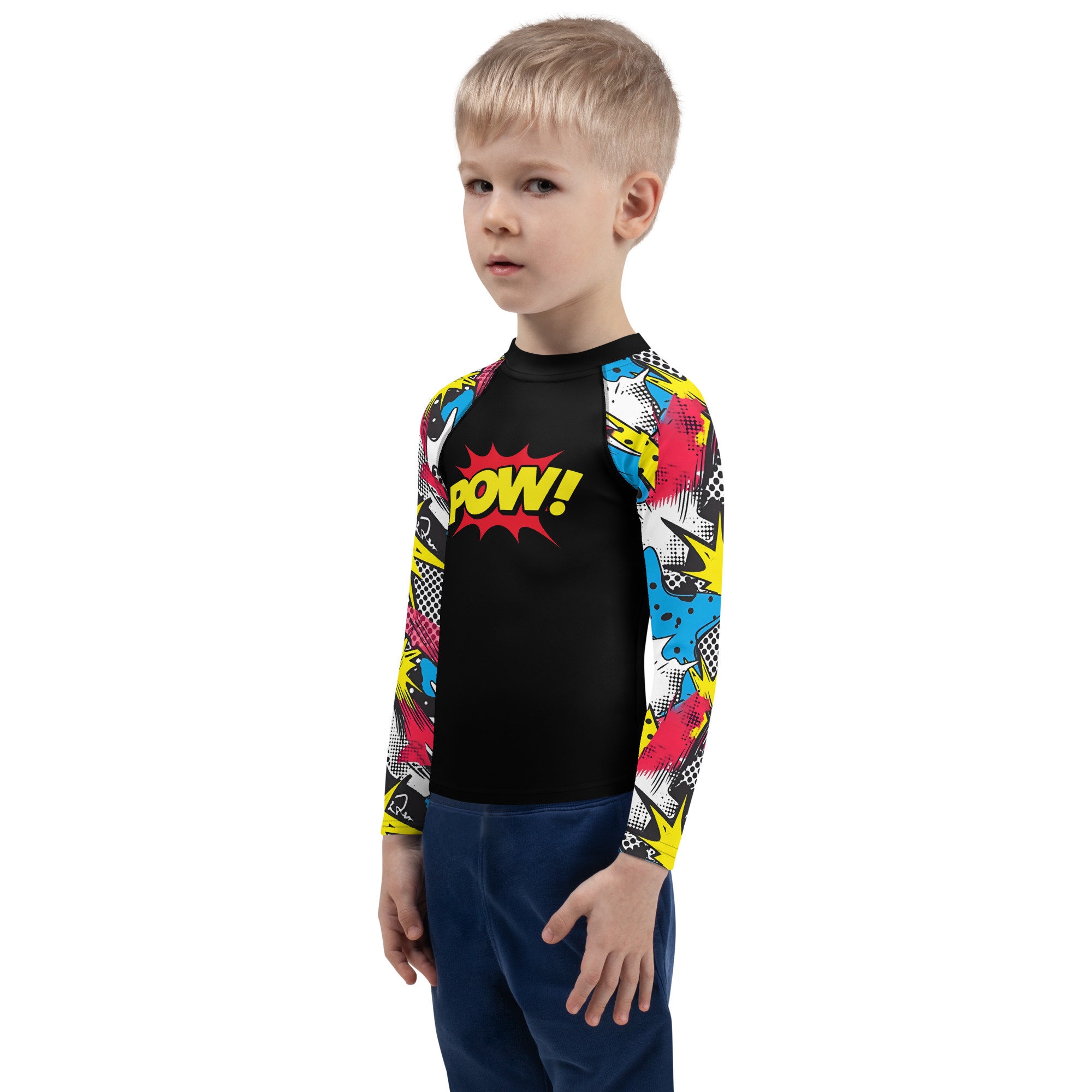 Kids BJJ Superhero Rash Guard, BJJ Rash Guard Kid, Rash Guard Toddler ...