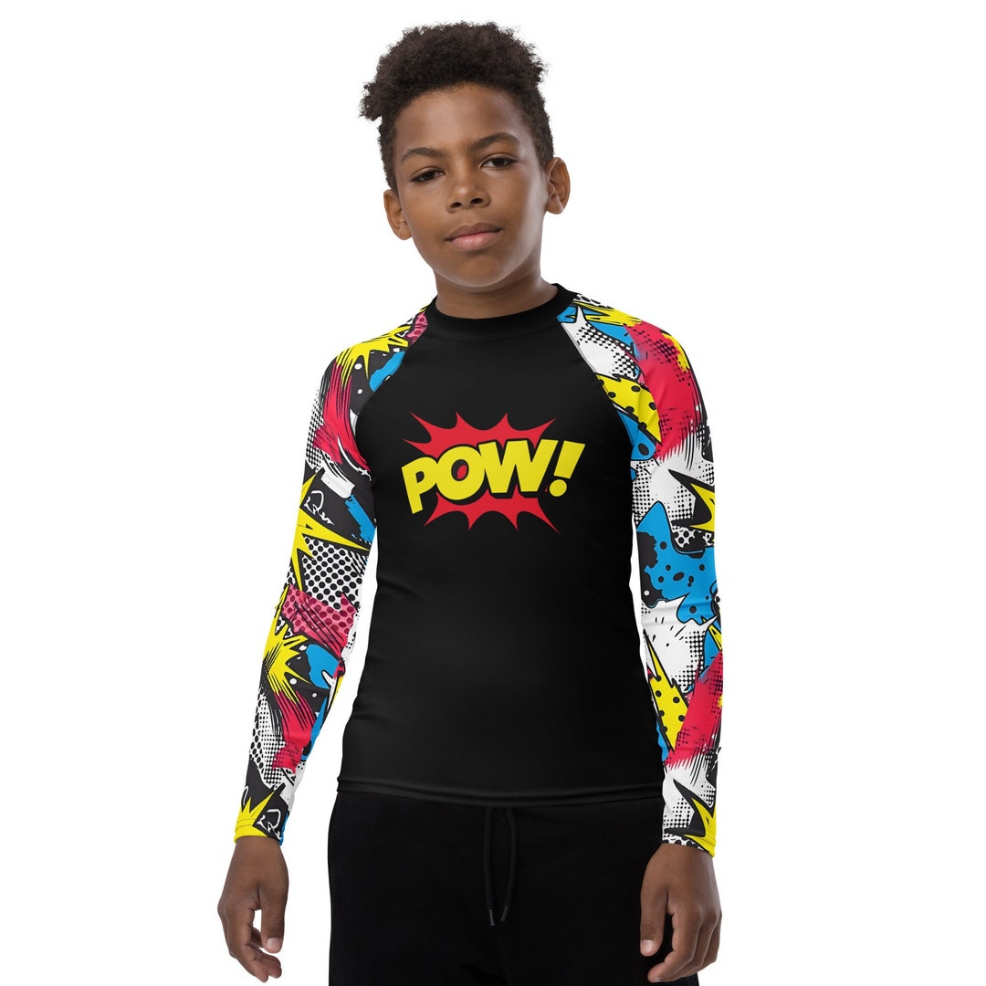 Youth BJJ Superhero Rash Guard, Jiujitsu, Rash Guards, Martial Arts ...