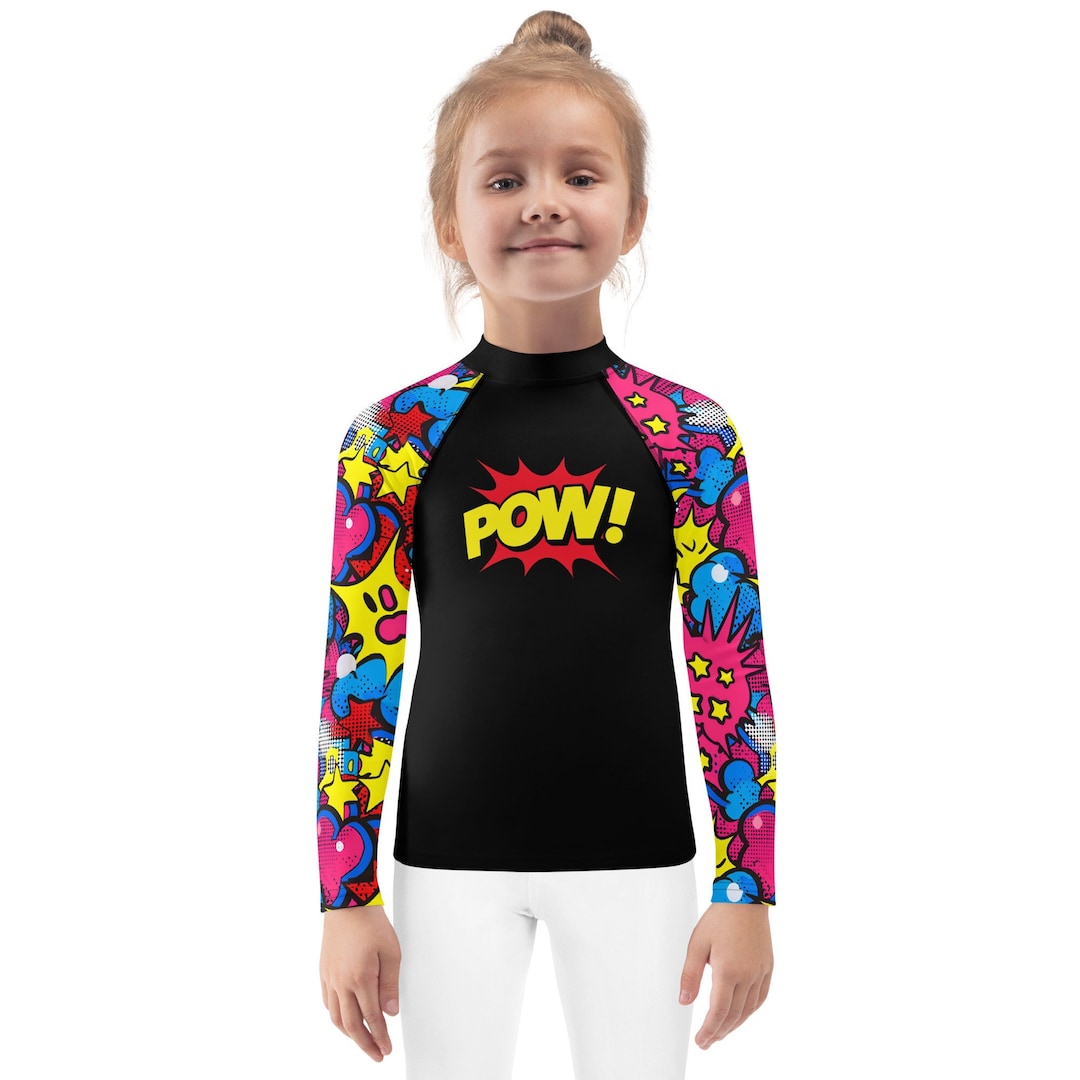 Kids BJJ Superhero Jiu Jitsu Rash Guard, Rash Guard Kids, Jiujitsu ...